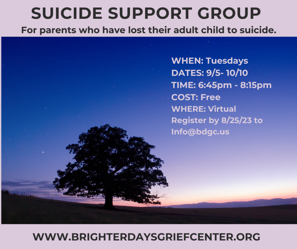 Virtual – Brighter Days Family Grief Center
