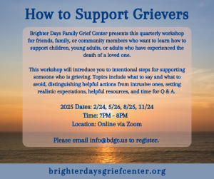 Events | Brighter Days Family Grief Center